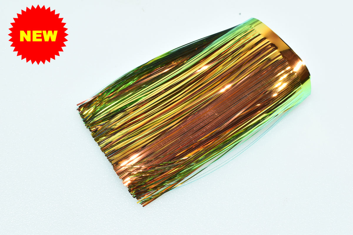 Rooster Tail Flat- 4" Banded Mylar Fly Tying Material – SalmonElixir.com