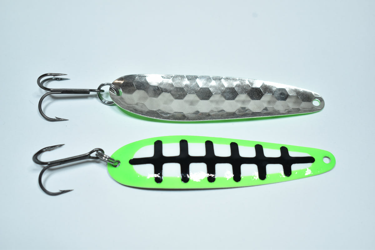 UV Jakobs Ladder Glow - Standard Trolling Spoon – SalmonElixir.com