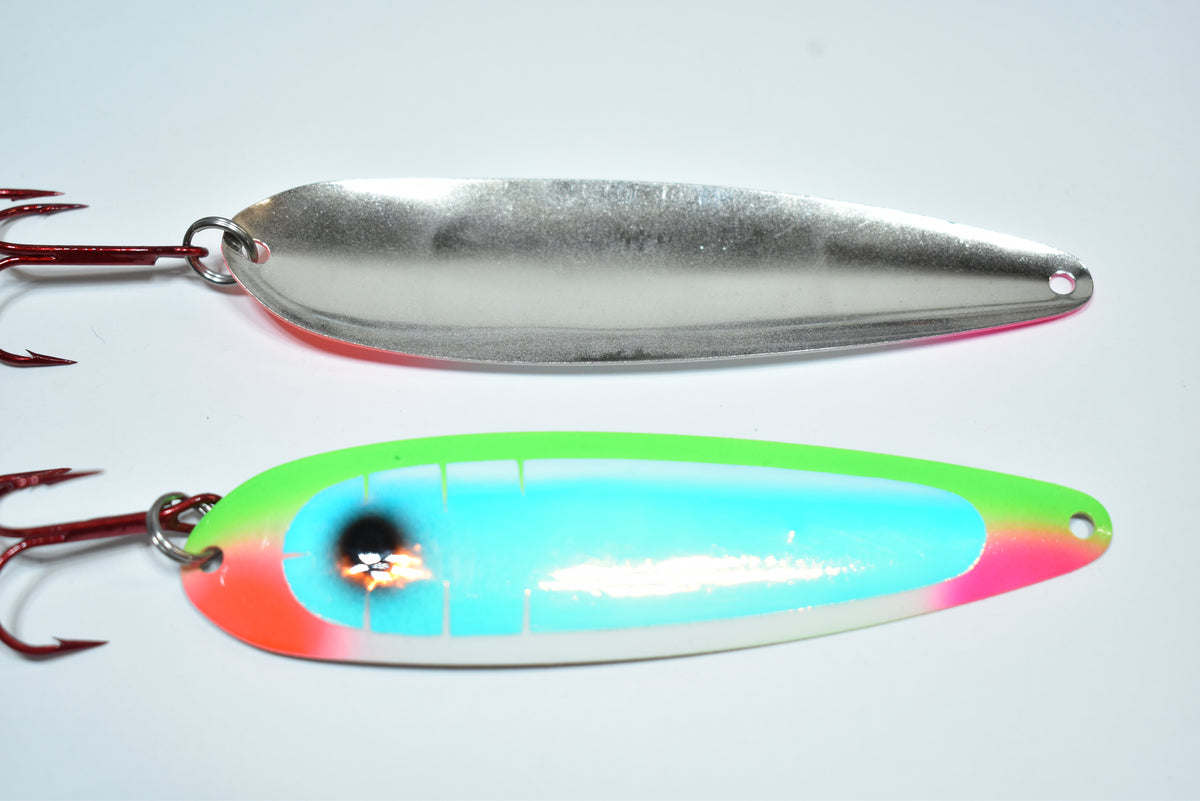 UV Jac Rusell Super Glow - Magnum Trolling Spoon – SalmonElixir.com