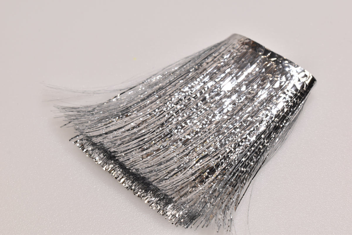 Silver Cracked Ice - 4" Banded Salmon & Trout Trolling Fly Mylar Fly ...