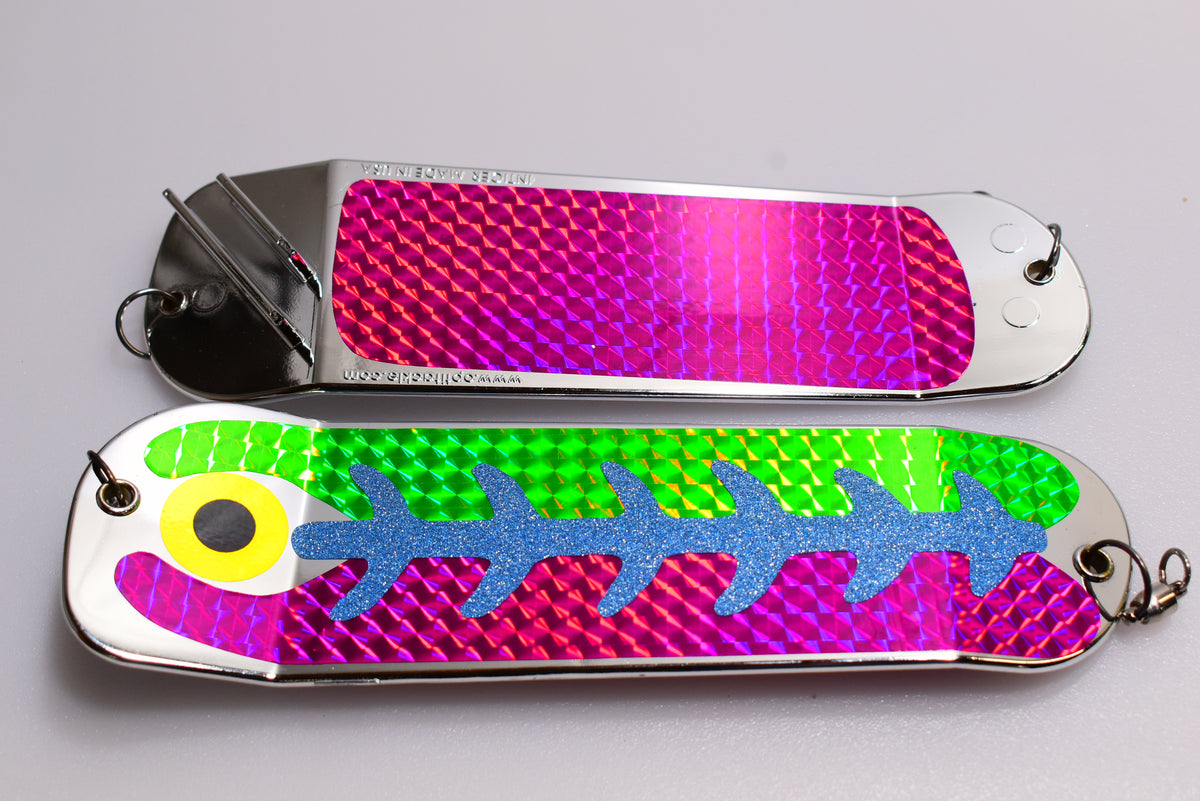 Watermelon Ice- 8" Double Finned Flasher – SalmonElixir.com